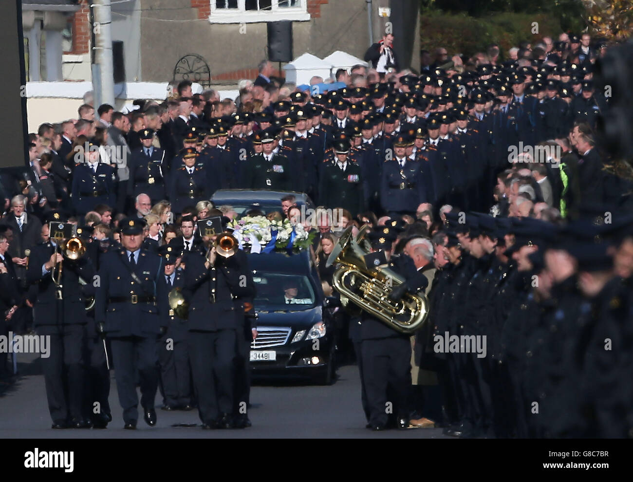 Garda Tony Golden funeral Stock Photo - Alamy