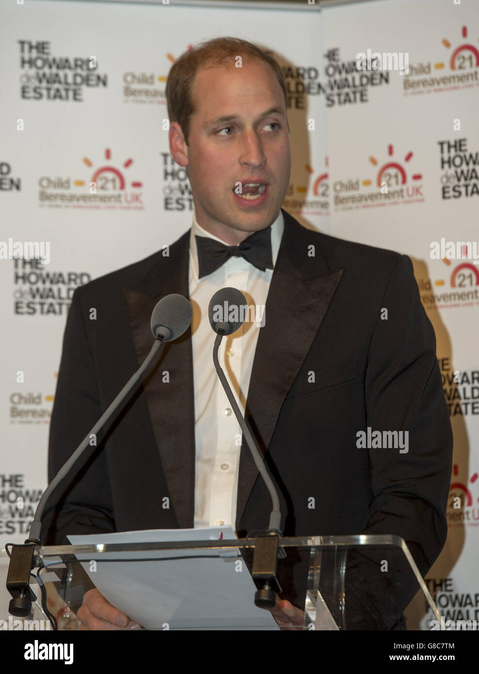 The Duke of Cambridge, Royal Patron of Child Bereavement UK, makes a ...