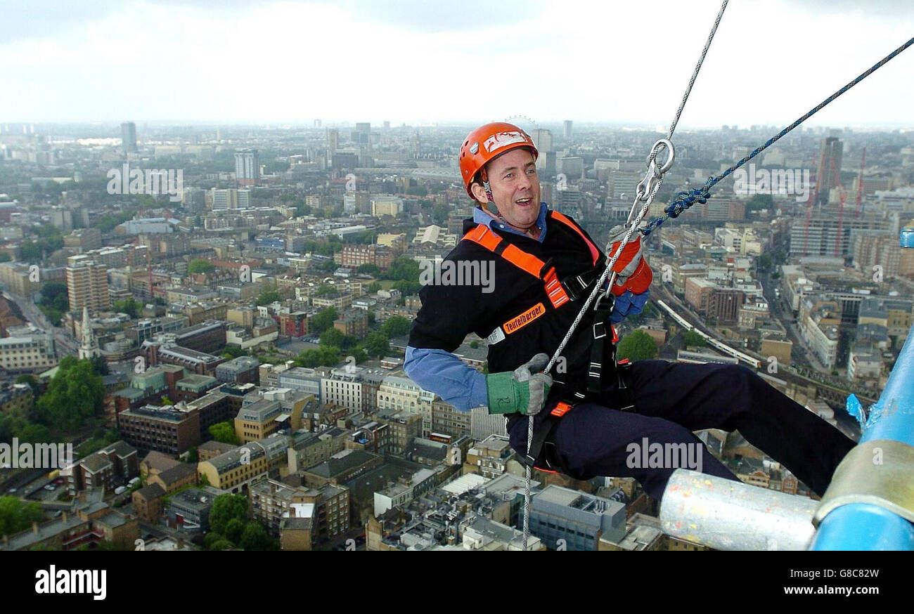 Sponsored Abseil - The Guy's Hospital Tower Stock Photo - Alamy