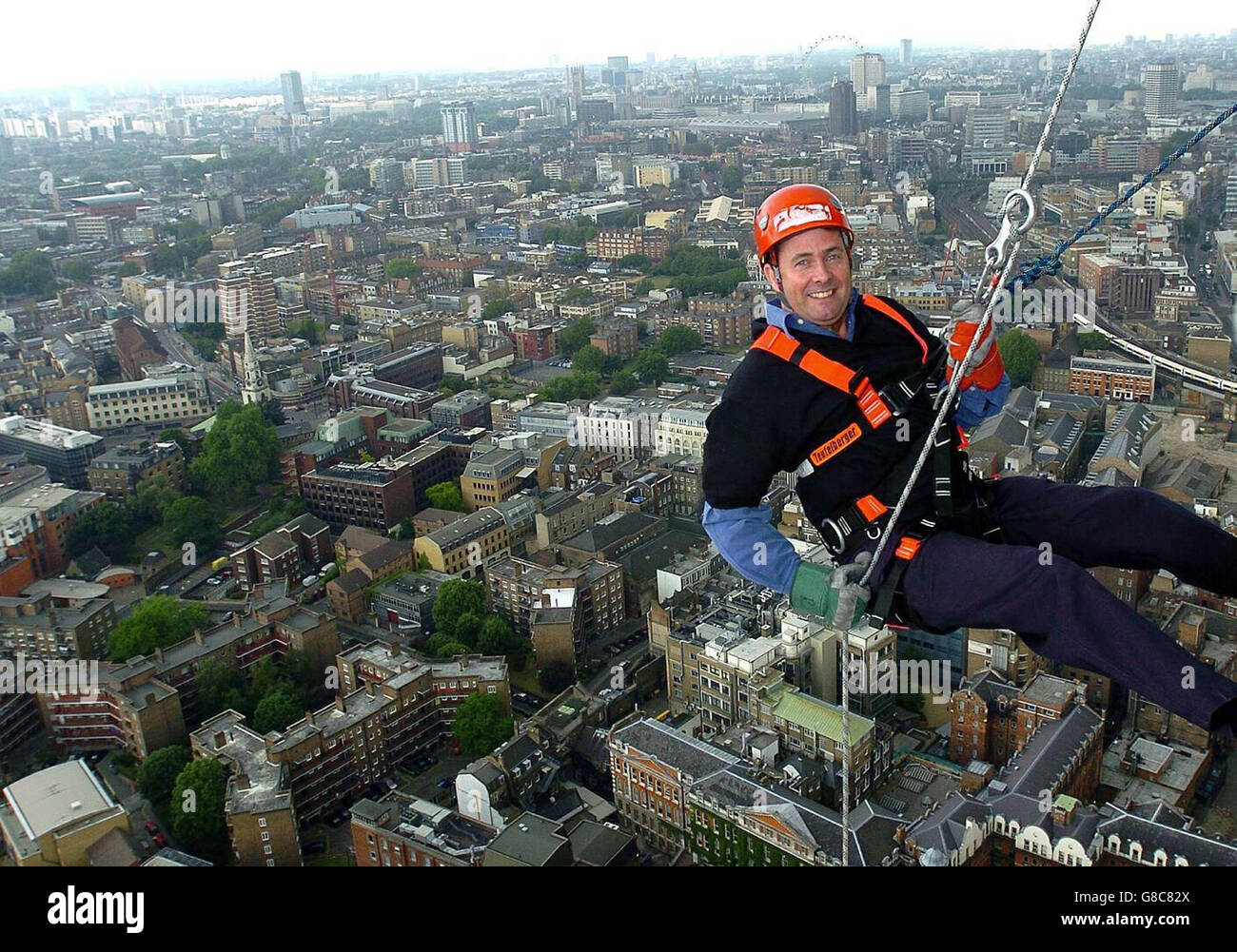Sponsored Abseil - The Guy's Hospital Tower Stock Photo - Alamy