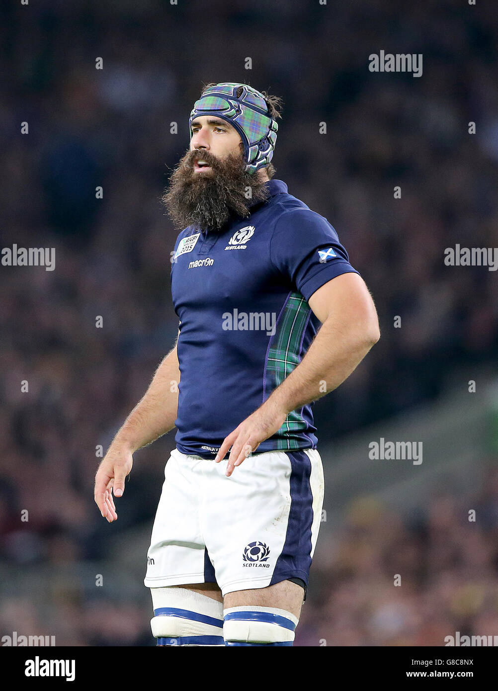 Scotland's Josh Strauss during the Rugby World Cup match at Twickenham ...