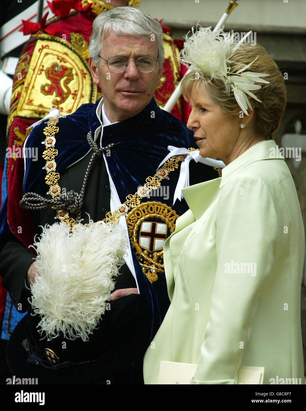 Former British Prime Minister Sir John Major and his wife Dame Norma ...