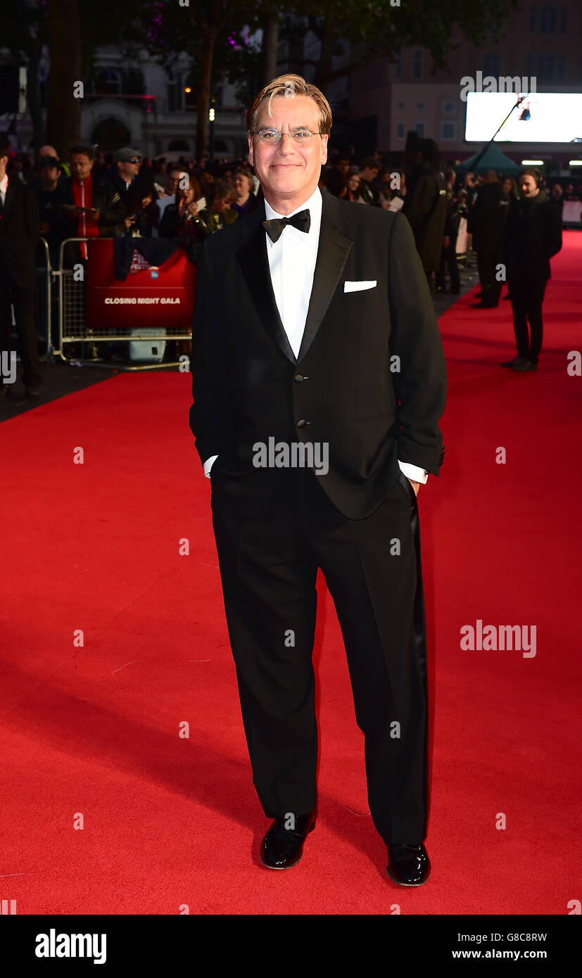 Aaron Sorkin attending the premiere of Steve Jobs held during the 59th ...