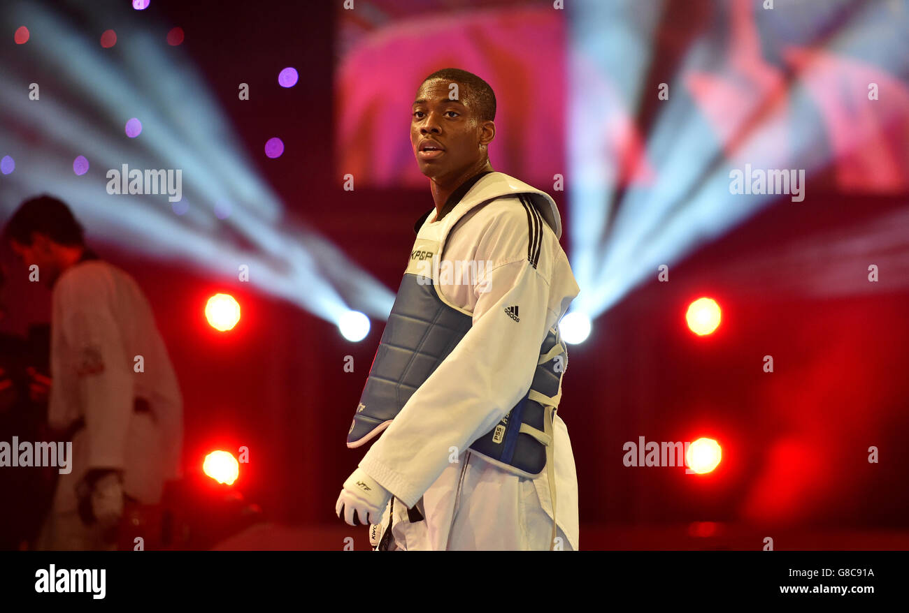 Great Britain's Lutalo Muhammad after winning the silver medal in the ...