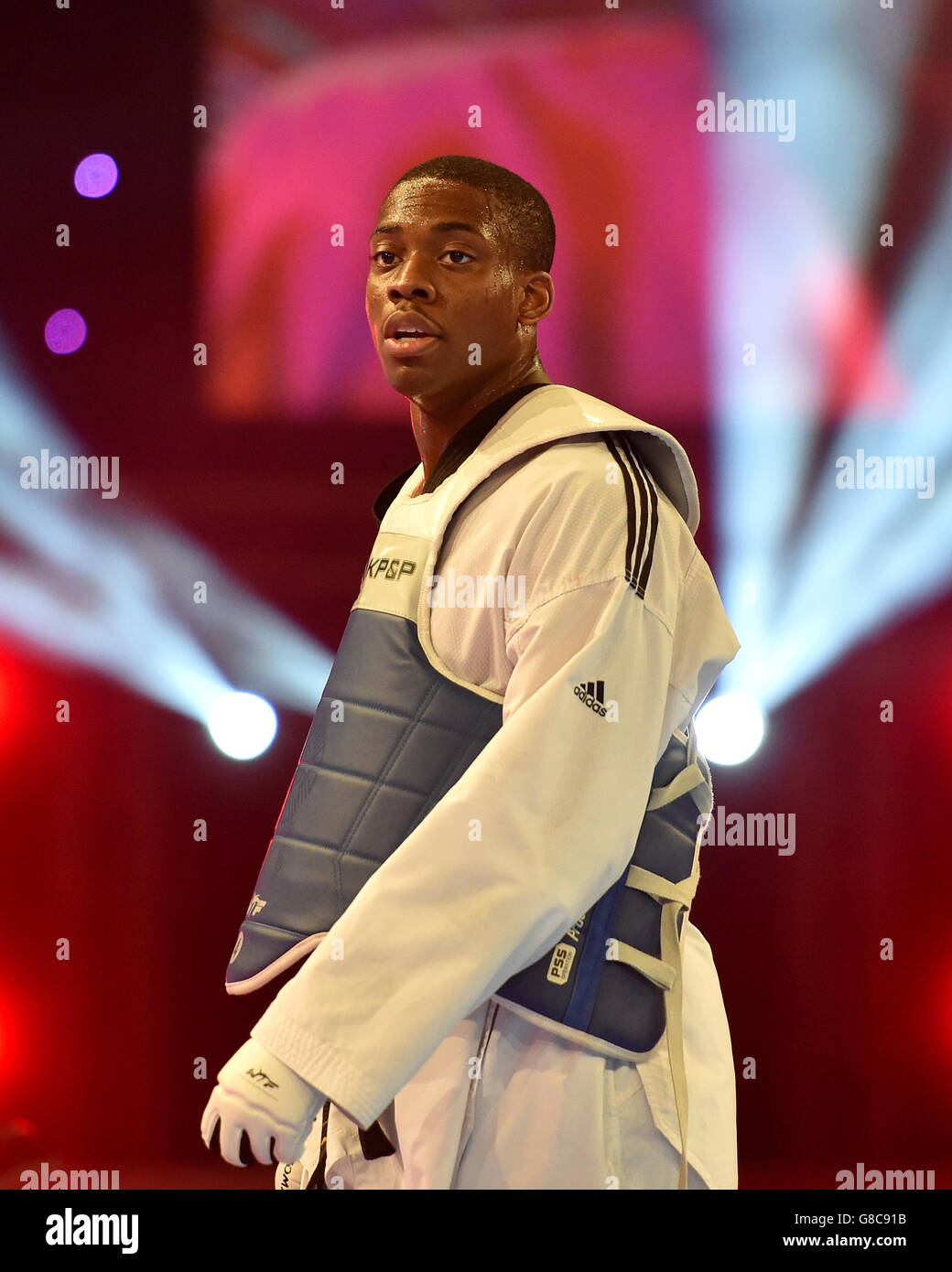 Great Britain's Lutalo Muhammad after winning the silver medal in the ...