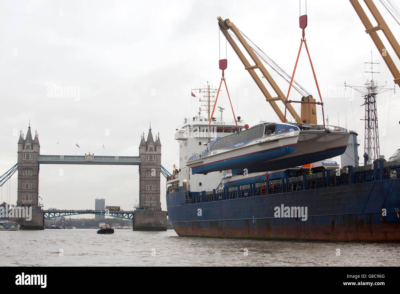EDITORIAL USE ONLY Galaxy Clipper, one of two new catamarans that have ...