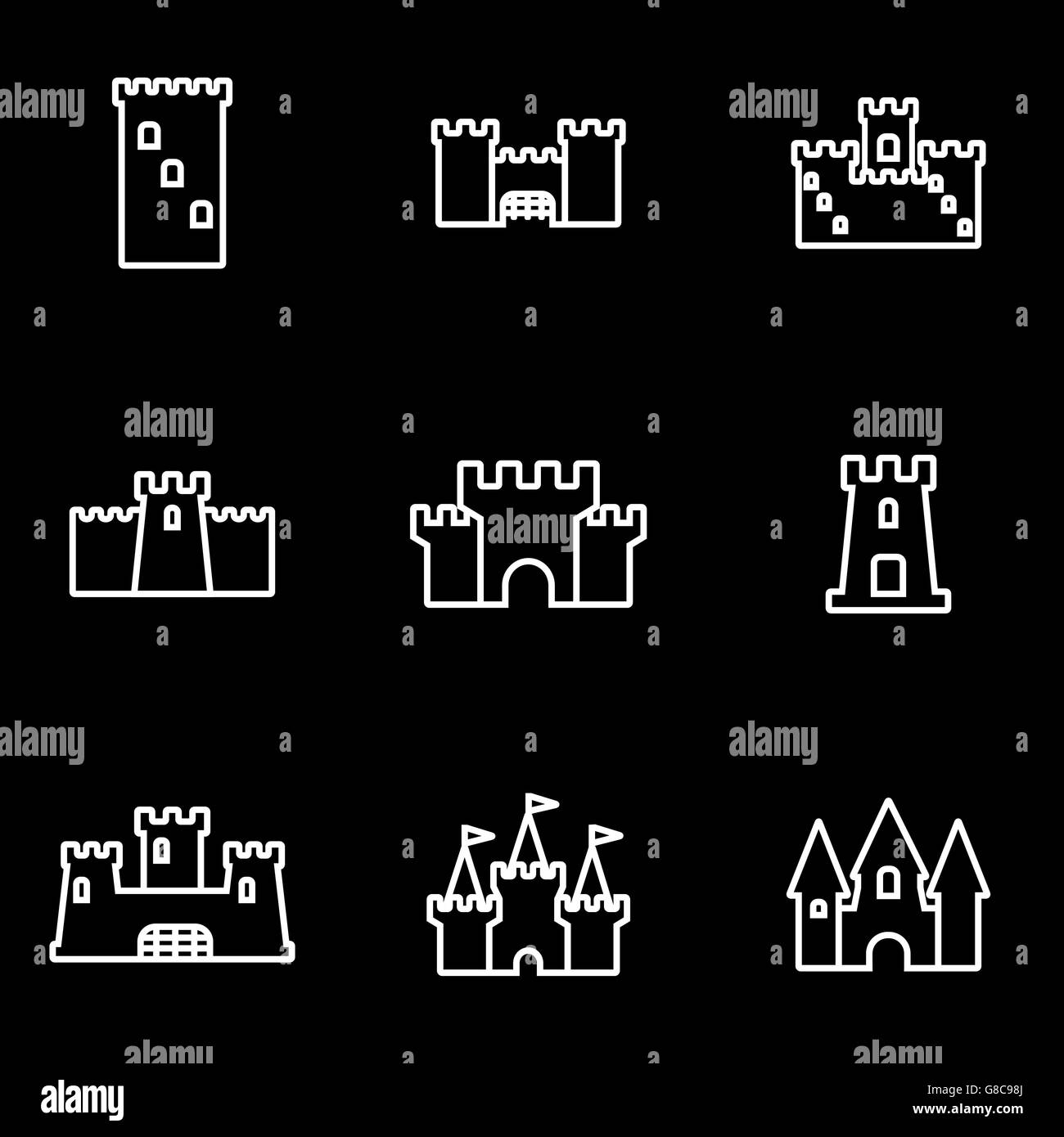 The castle and the historical museum Stock Vector Images - Alamy