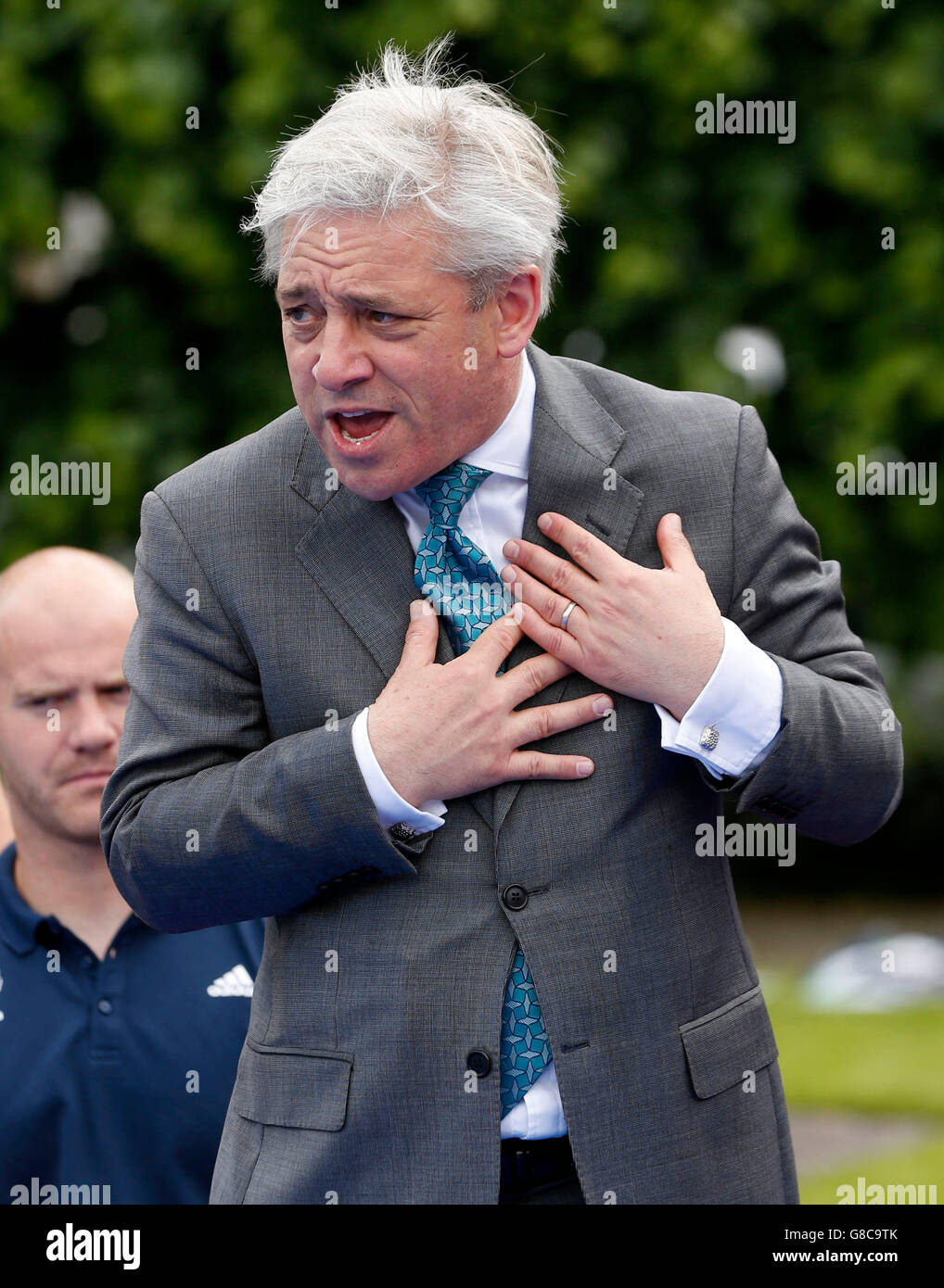Rt Hon John Bercow MP during the team announcement at New Palace Yard ...