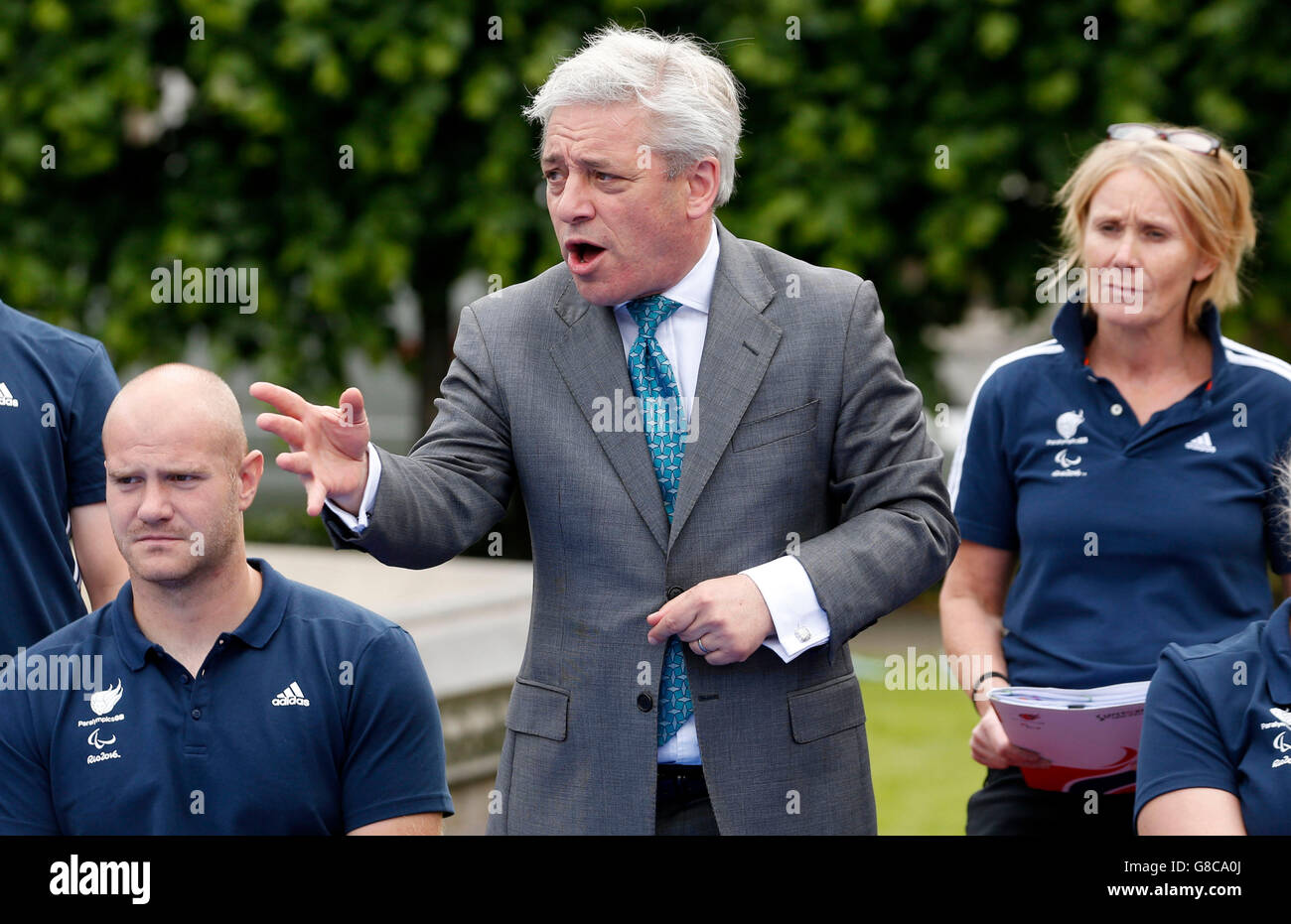 Rt Hon John Bercow MP during the team announcement at New Palace Yard ...