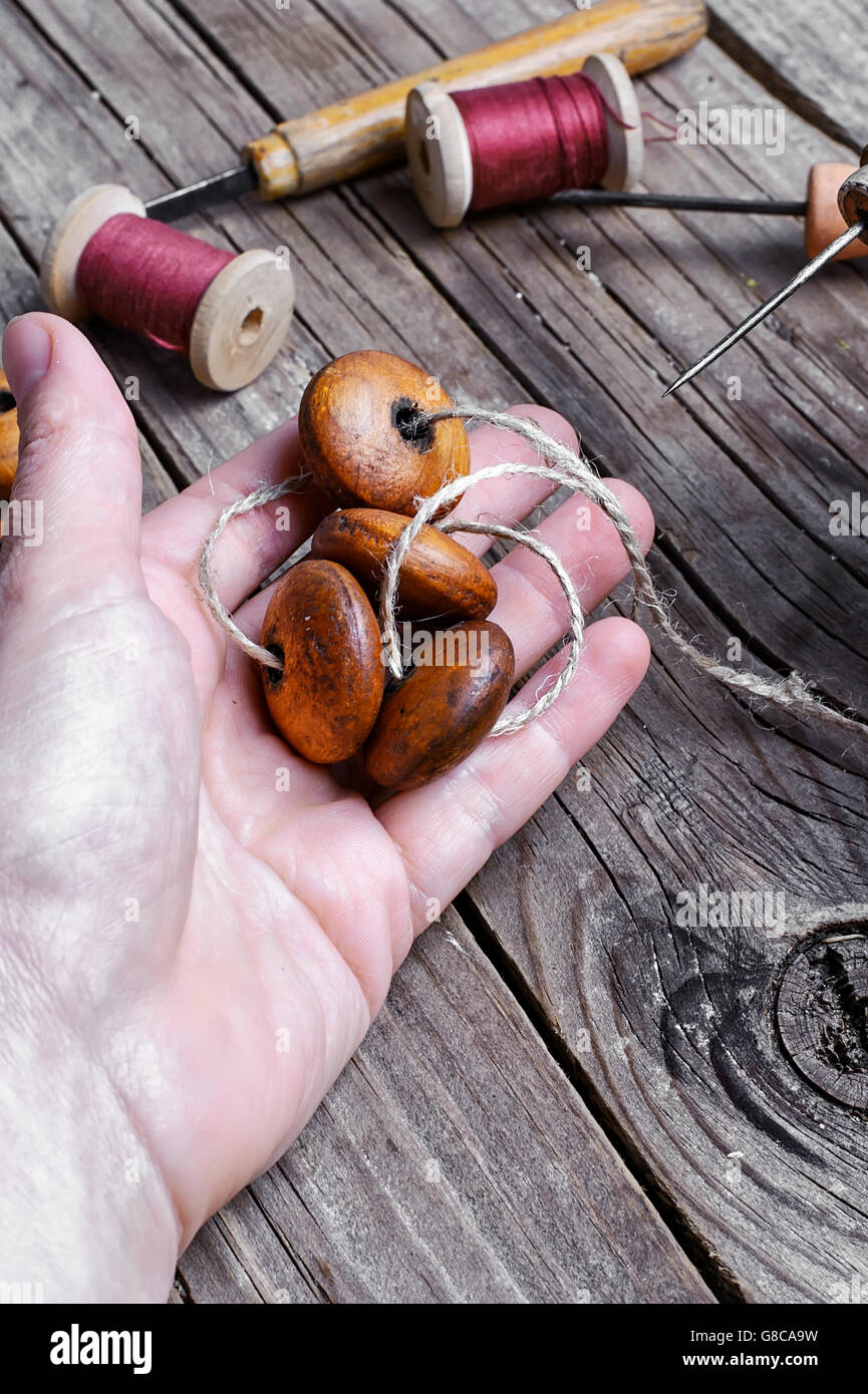 Beaded rope hi-res stock photography and images - Alamy