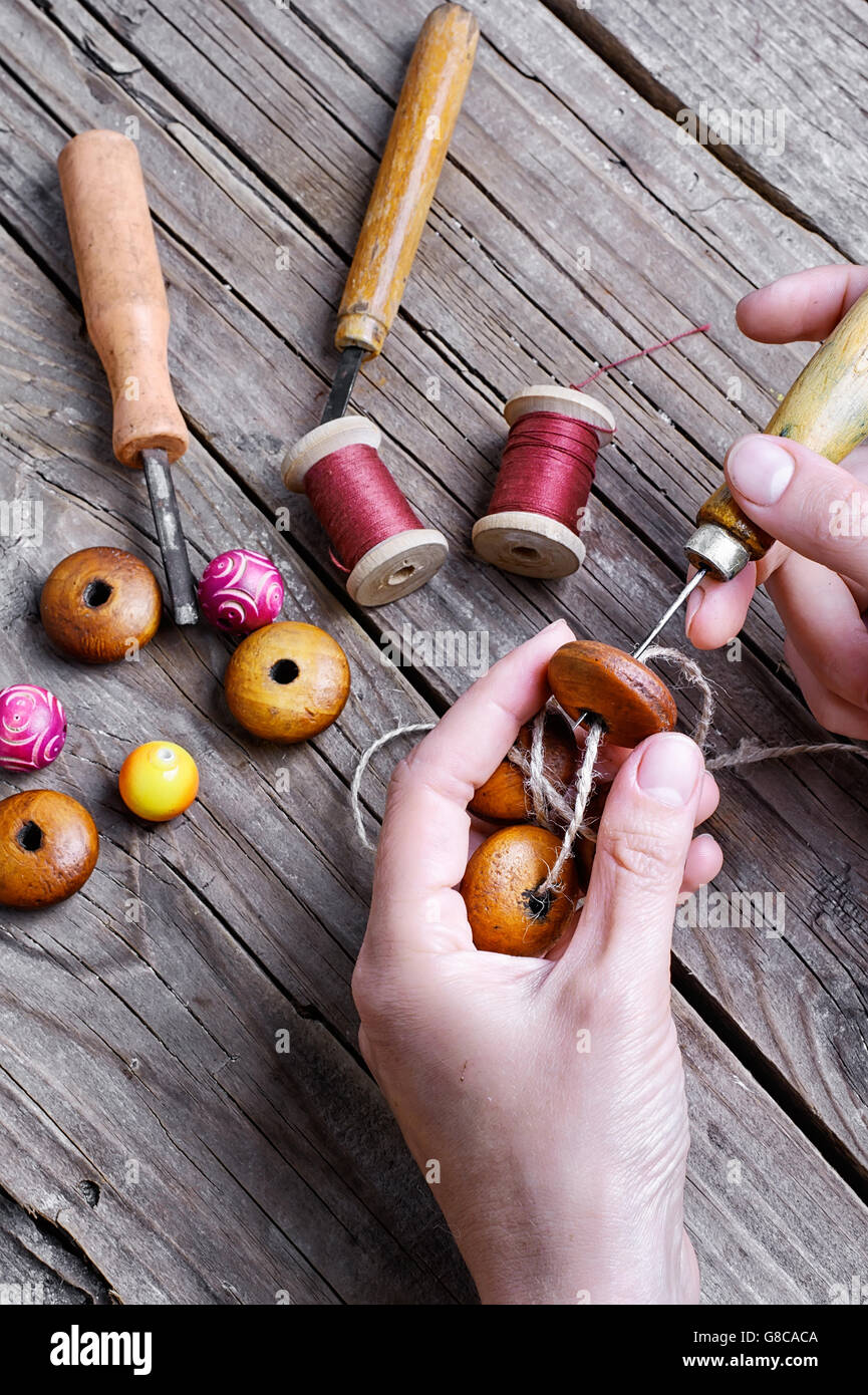 Beaded rope hi-res stock photography and images - Alamy