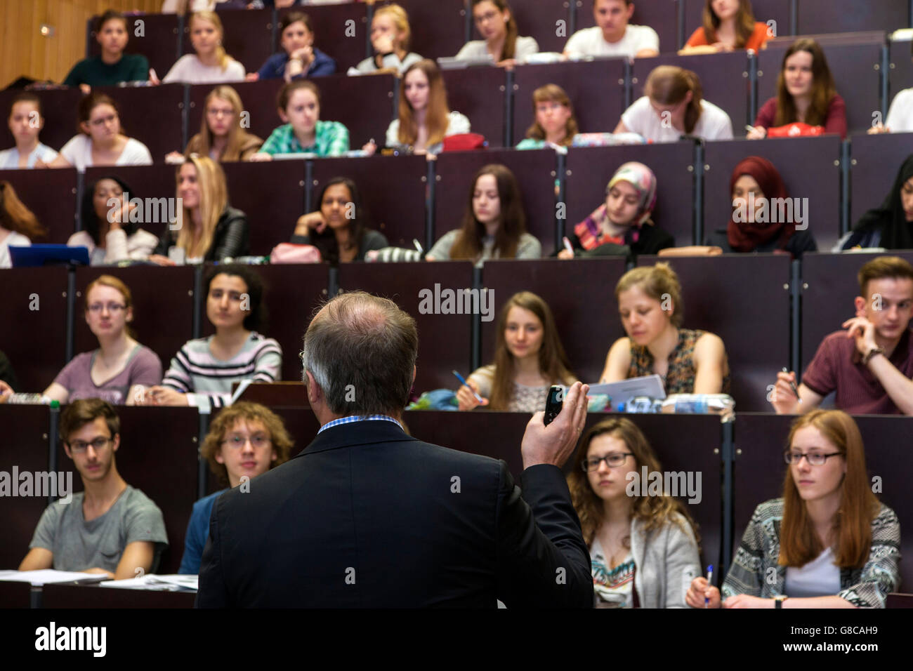 Lecture in the auditorium Stock Photo - Alamy