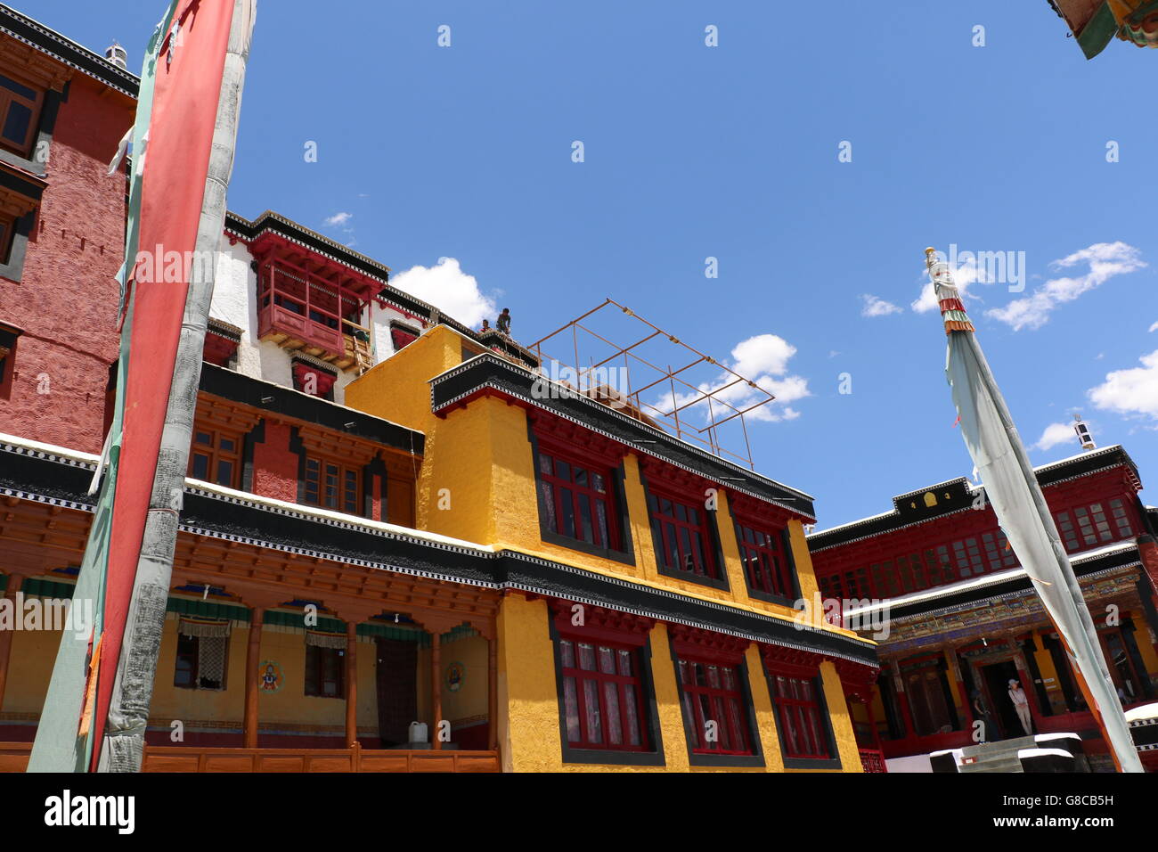 Thiksay Tibetan Buddhist monastery, Leh Stock Photo - Alamy