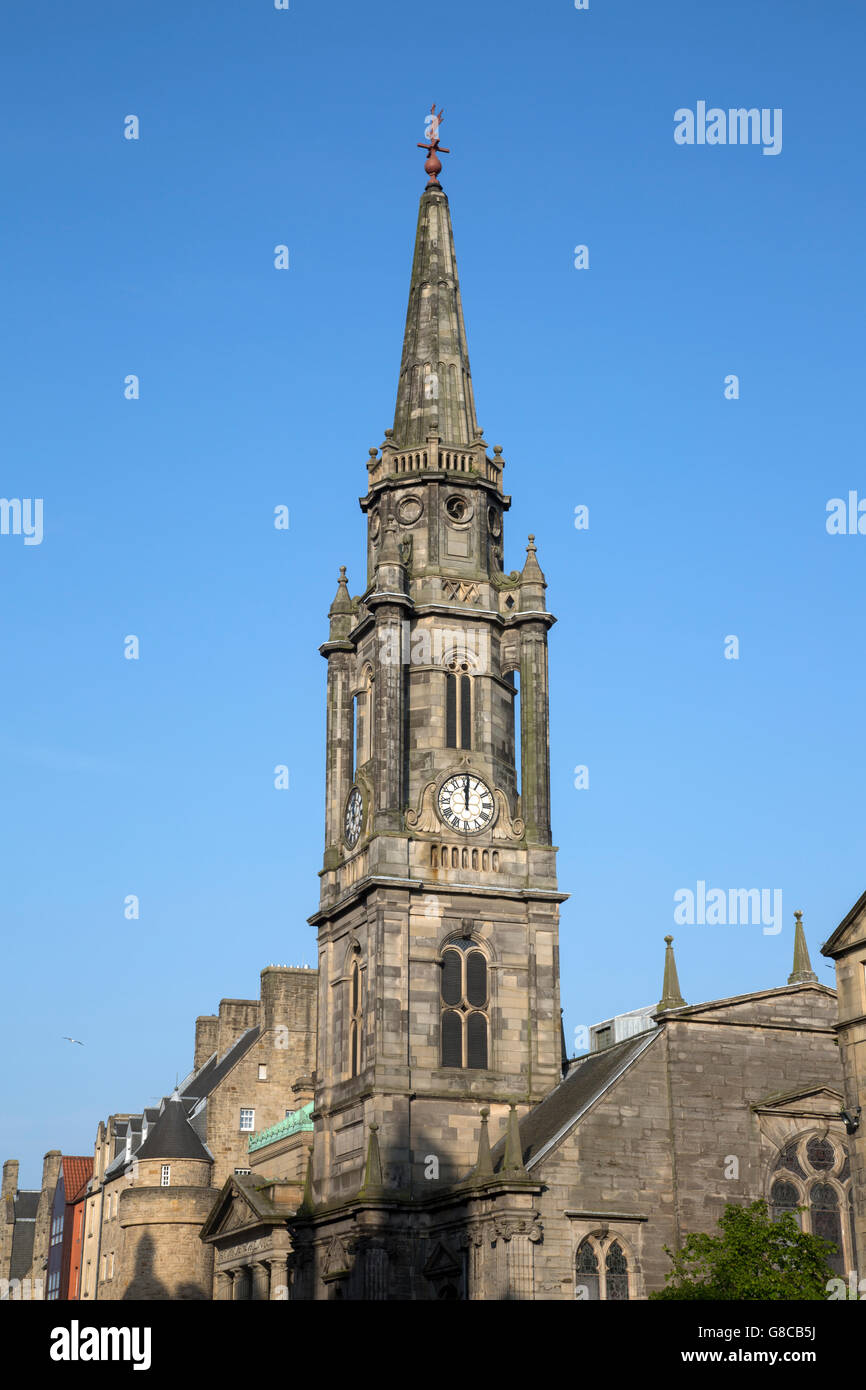 Tron Kirk Church Tower, Royal Mile Street; Edinburgh; Scotland Stock ...