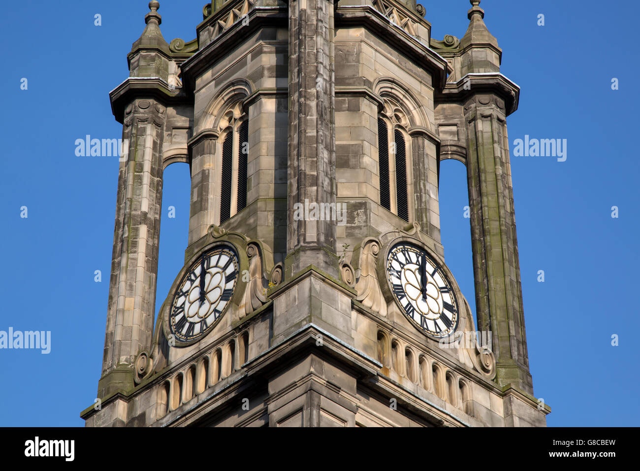 Tron Kirk Church Tower, Royal Mile Street; Edinburgh; Scotland Stock ...