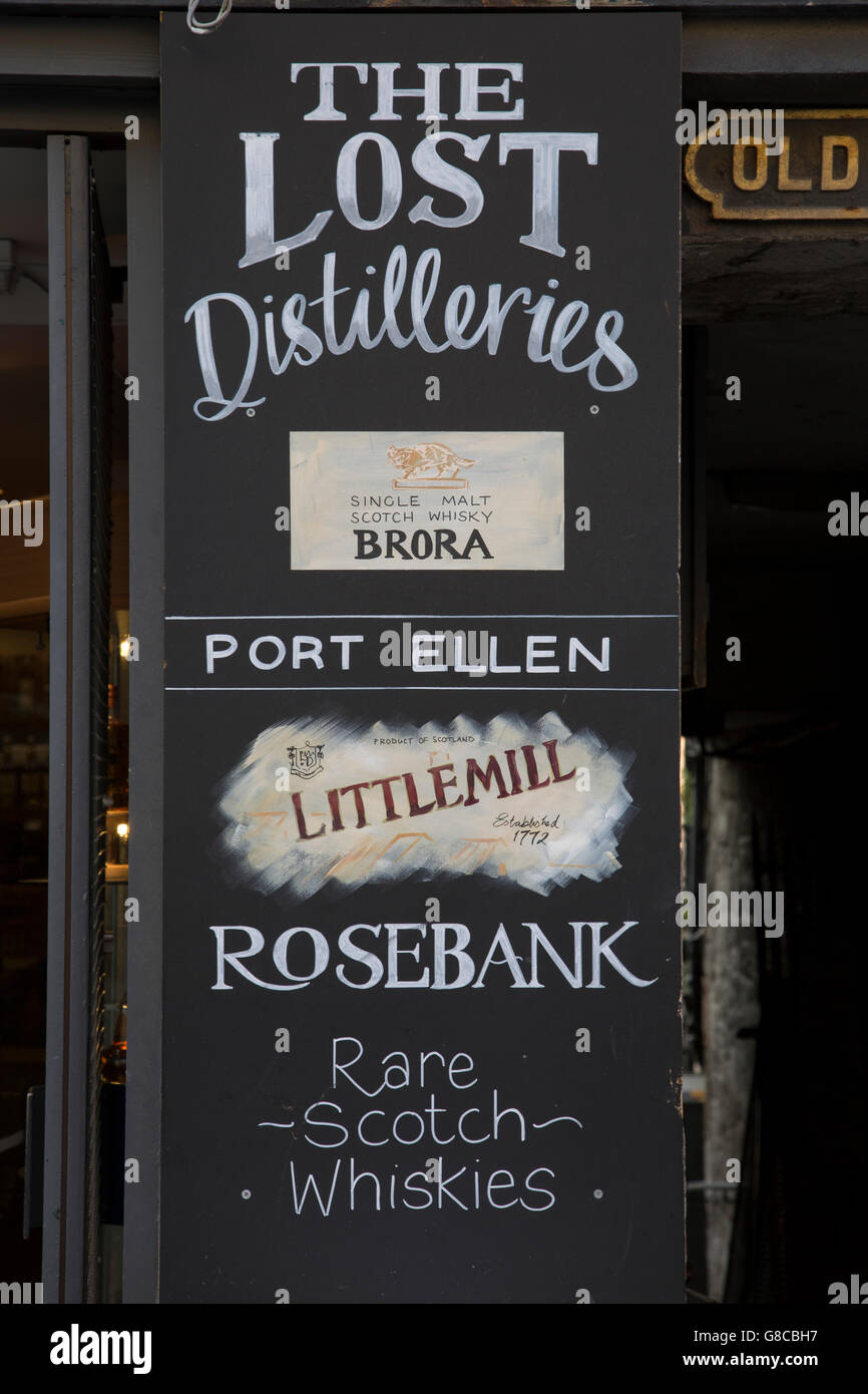 Scotch sign hi-res stock photography and images - Alamy