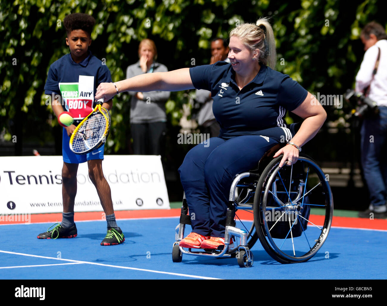 Louise Hunt during the team announcement at New Palace Yard, London ...