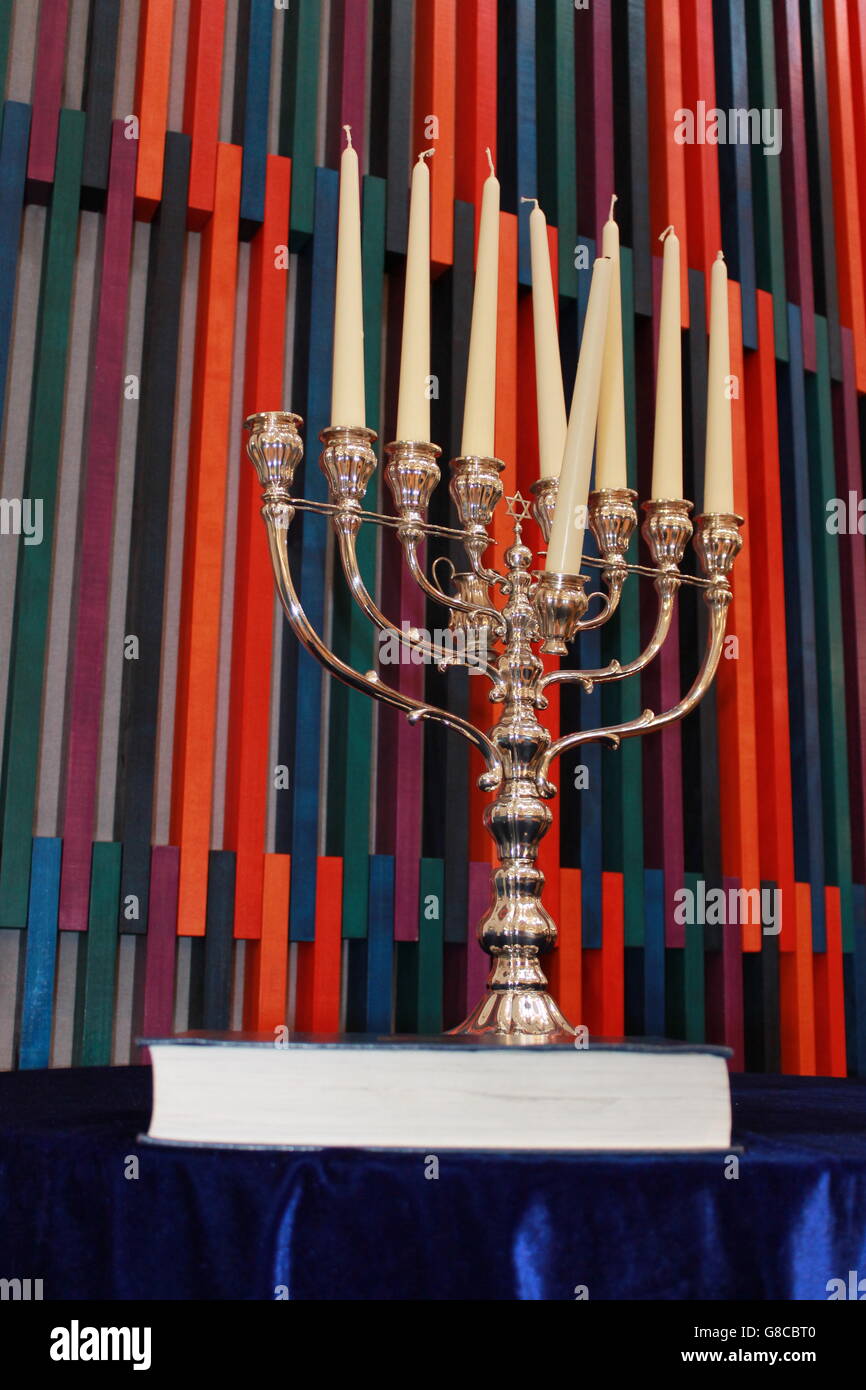 Chanukia, menorah, synagogue, celebration, Chanukah, festival, judaism ...
