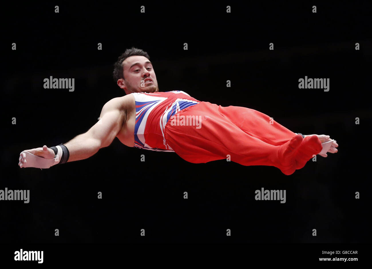 Great Britain's Kristian Thomas competes on the Horizontal Bar during ...