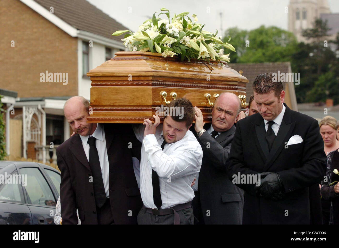 Gareth O'Connor funeral service - St.Patrick's Cathedral Stock Photo ...