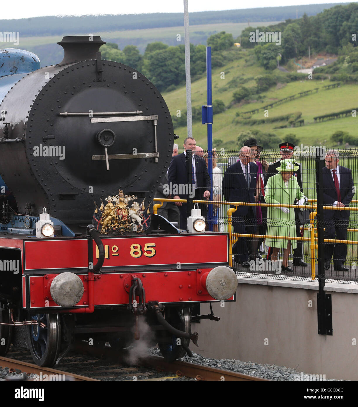 Queen Elizabeth II and the her husband, the Duke of Edinburgh arrive at ...