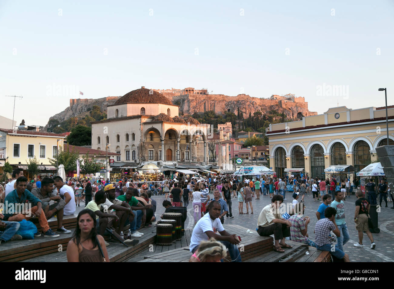 Monastiraki square in Athens,Greece Stock Photo - Alamy