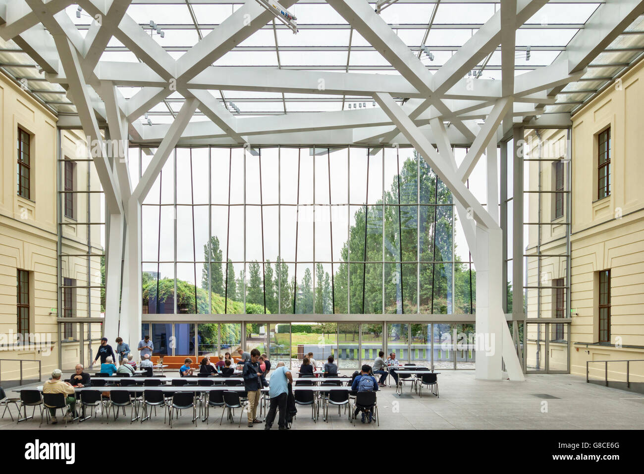 Berlin, Germany. Interior of the Jewish Museum, by the architect Daniel ...