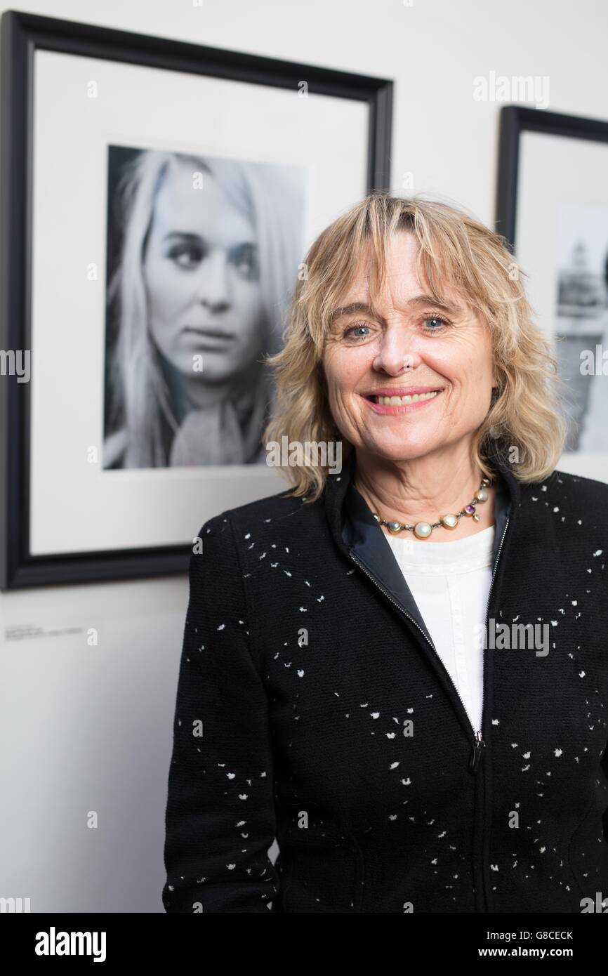 Sinead Cusack with a photograph of her by Peter Sellers at the ...