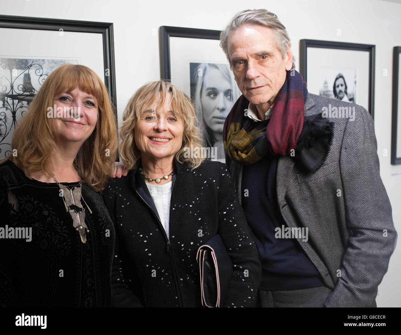EDITORIAL USE ONLY (Left to right) curator Sarah Sellers, Sinead Cusack ...