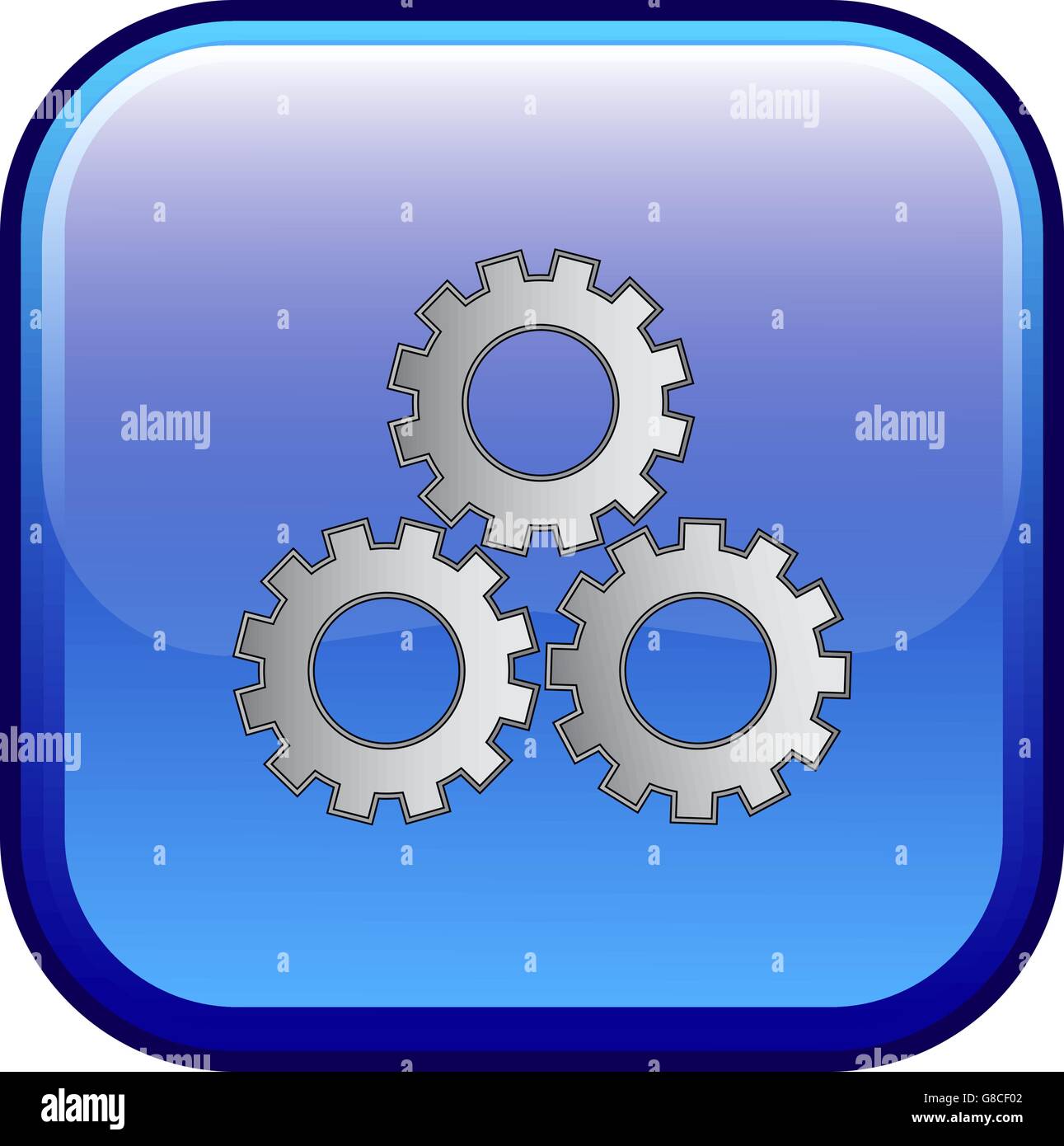 Settings Sign Circular Vector Web Button Icon Stock Vector Image & Art ...