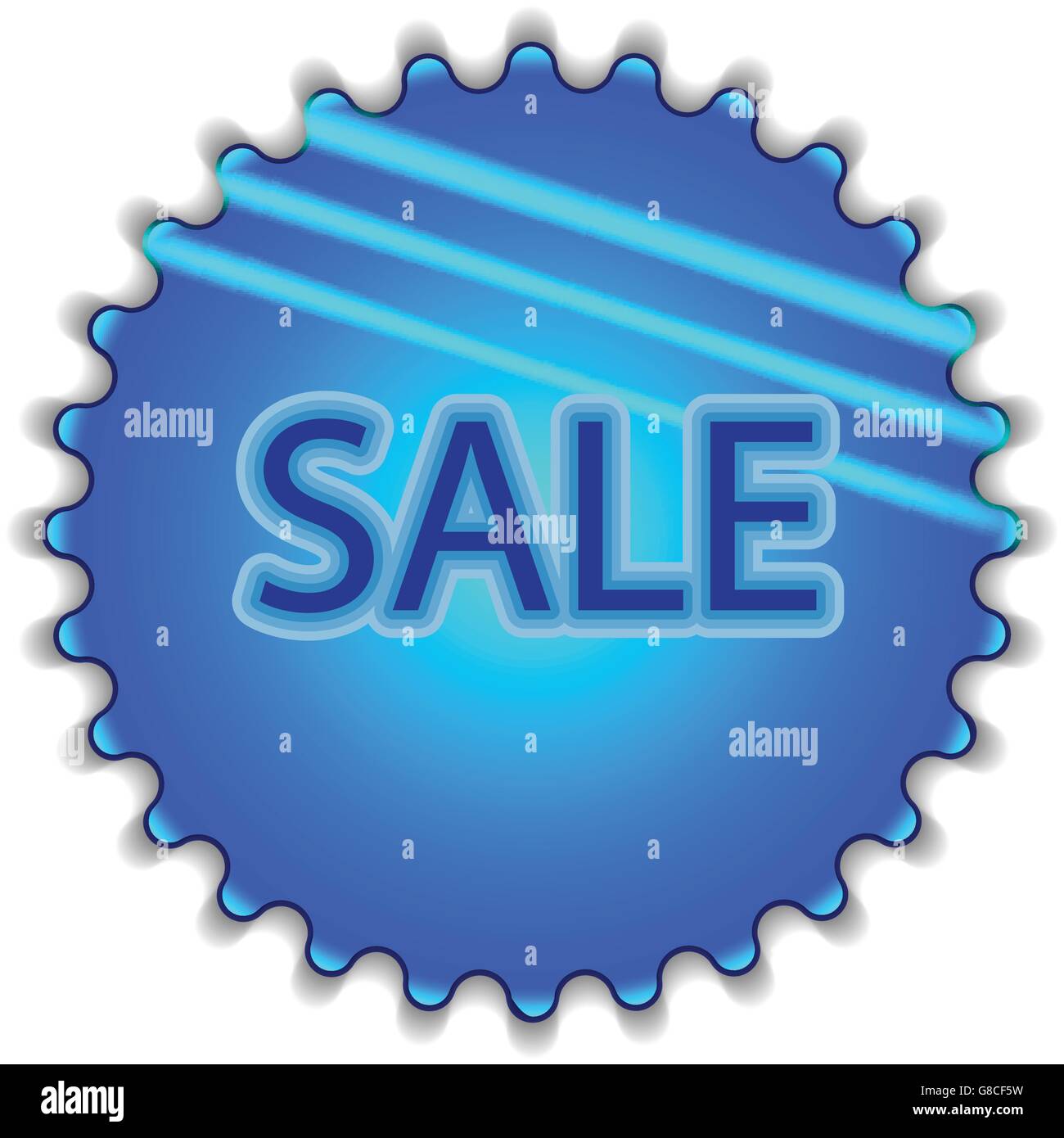 Big blue button labeled "SALE Stock Vector Image & Art - Alamy