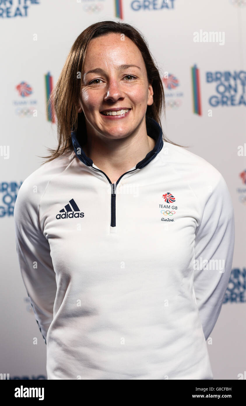 Team GB diver Rebecca Gallantree during the kitting out session at the ...
