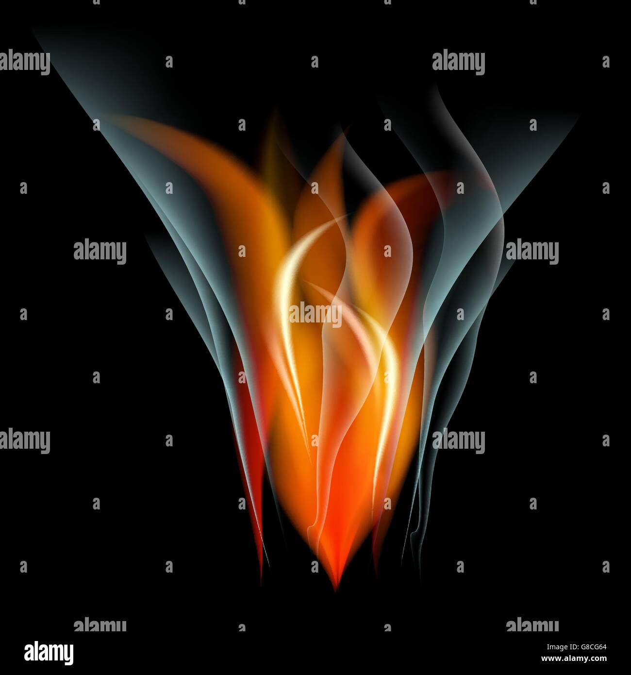 Burn flame fire abstract background. Vector. EPS10 Stock Vector Image ...