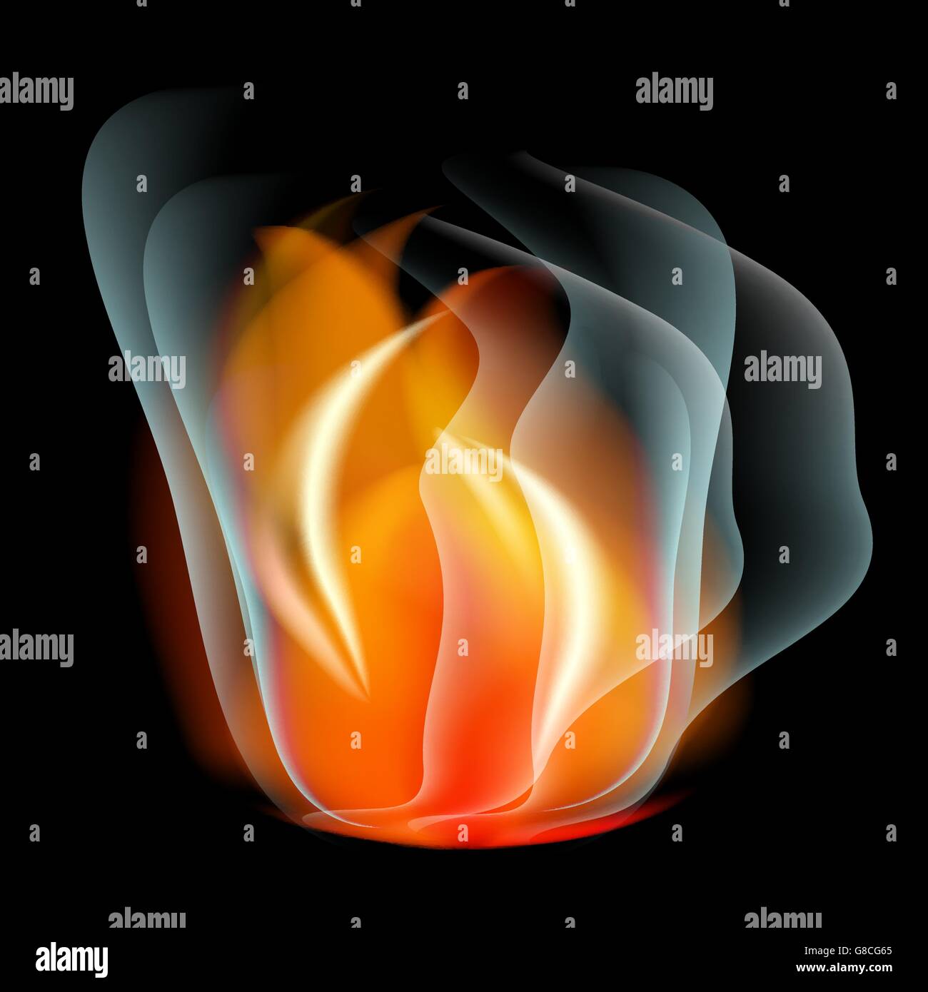 Burn flame fire abstract background. Vector. EPS10 Stock Vector Image ...