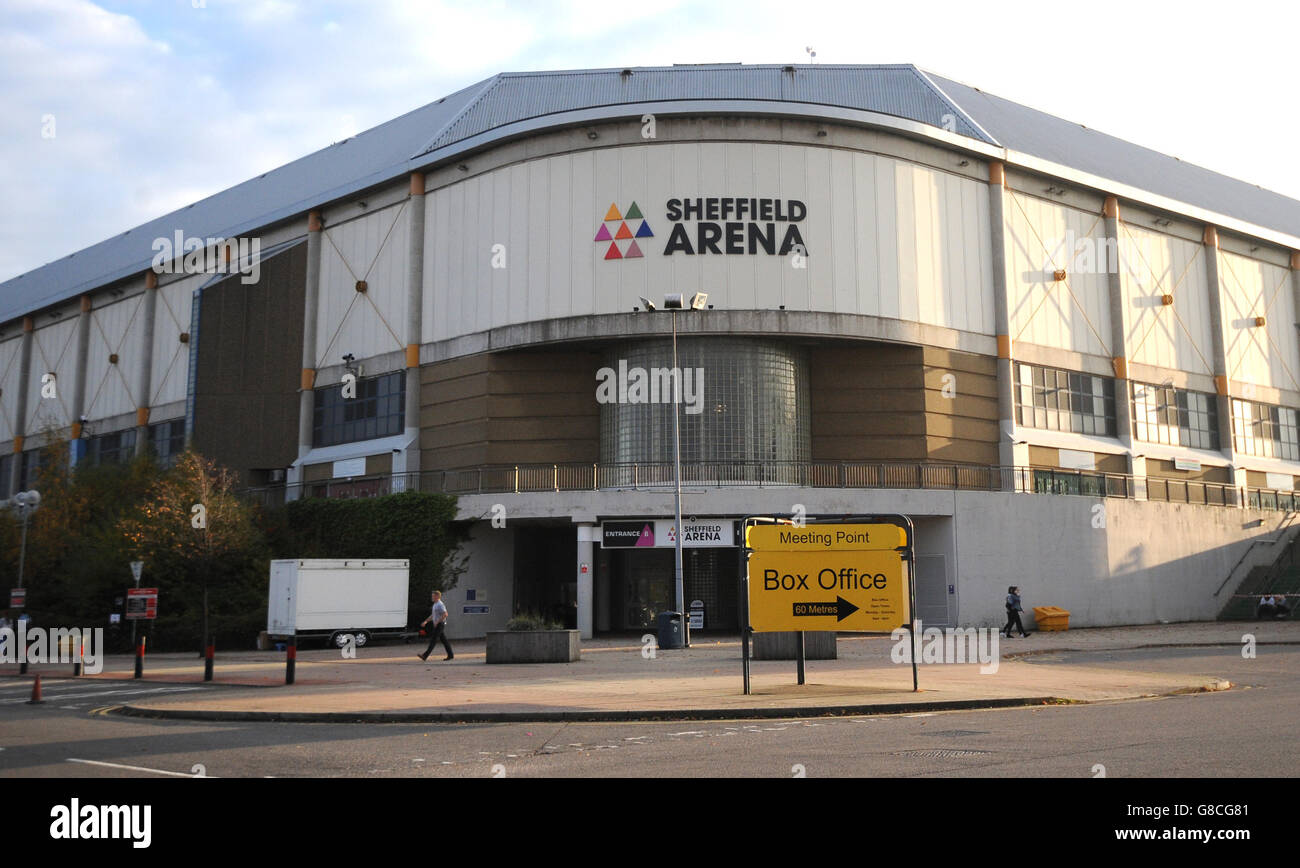 General view of the Sheffield Arena, Sheffield, ahead of the conclusion ...