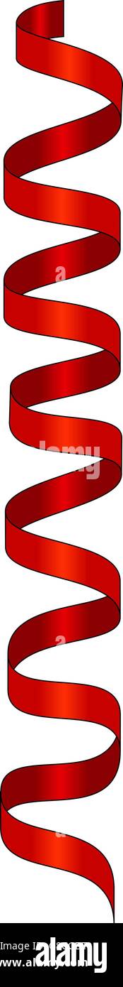 Long flowing red tape for festivities Stock Vector Image & Art - Alamy