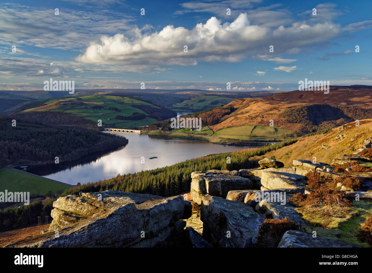 Spring bamford edge derbyshire peak district national park england ...
