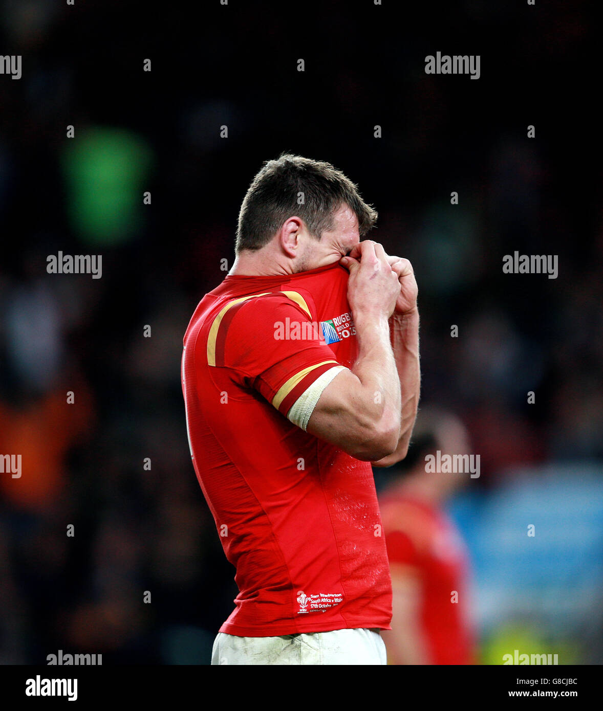 **PREVIOUSLY UNRELEASED IMAGE** Wales Sam Warburton reacts during the ...