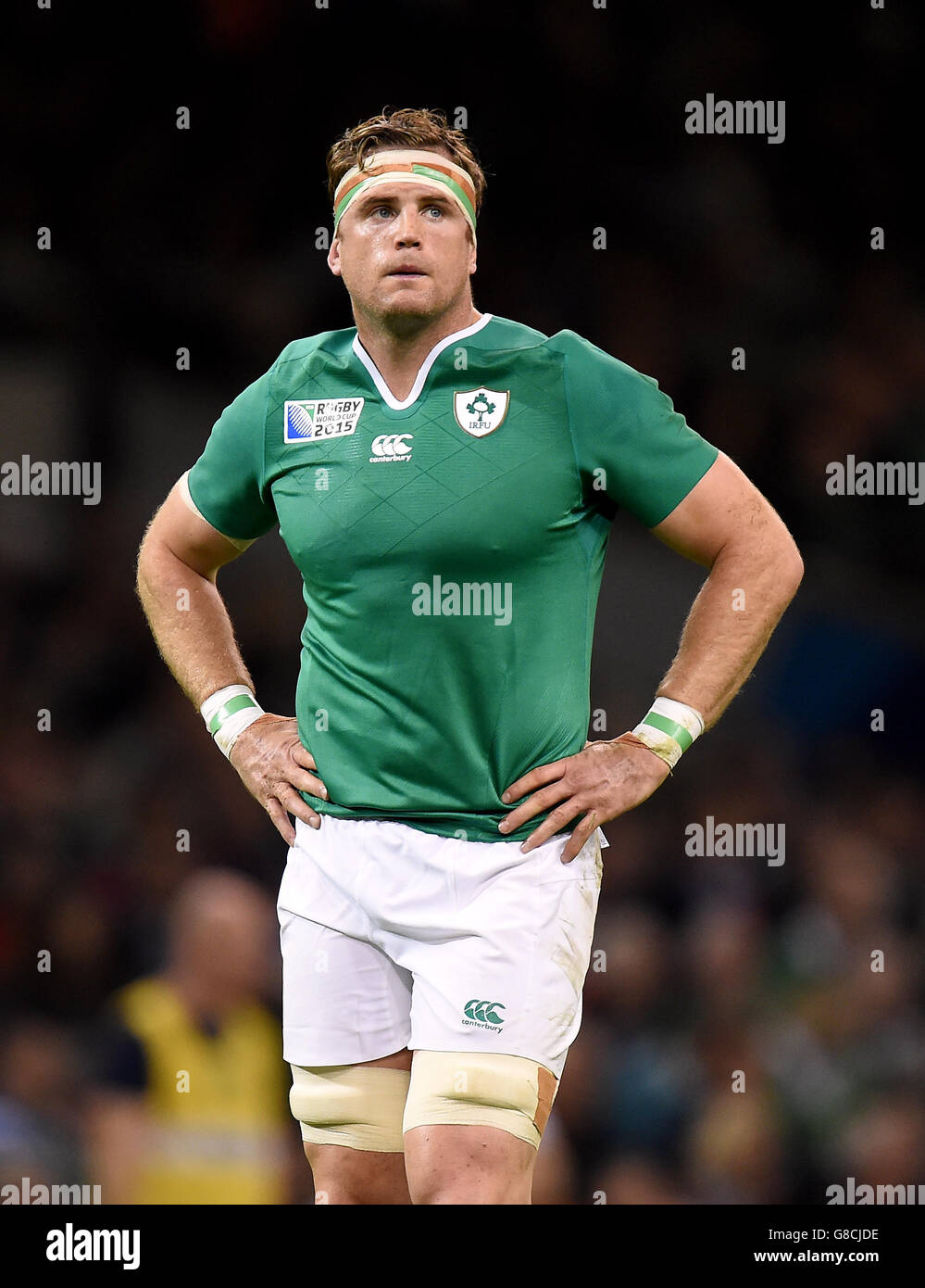Irelands jamie heaslip rugby world cup match millennium stadium hi-res ...