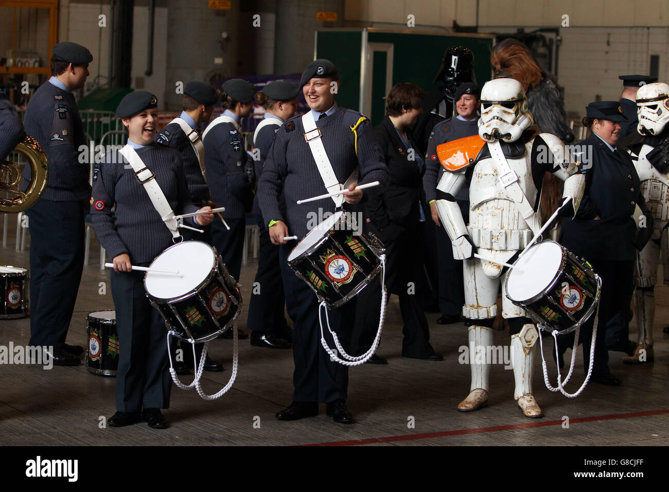 The national marching band of the air cadet organisation hi-res stock ...