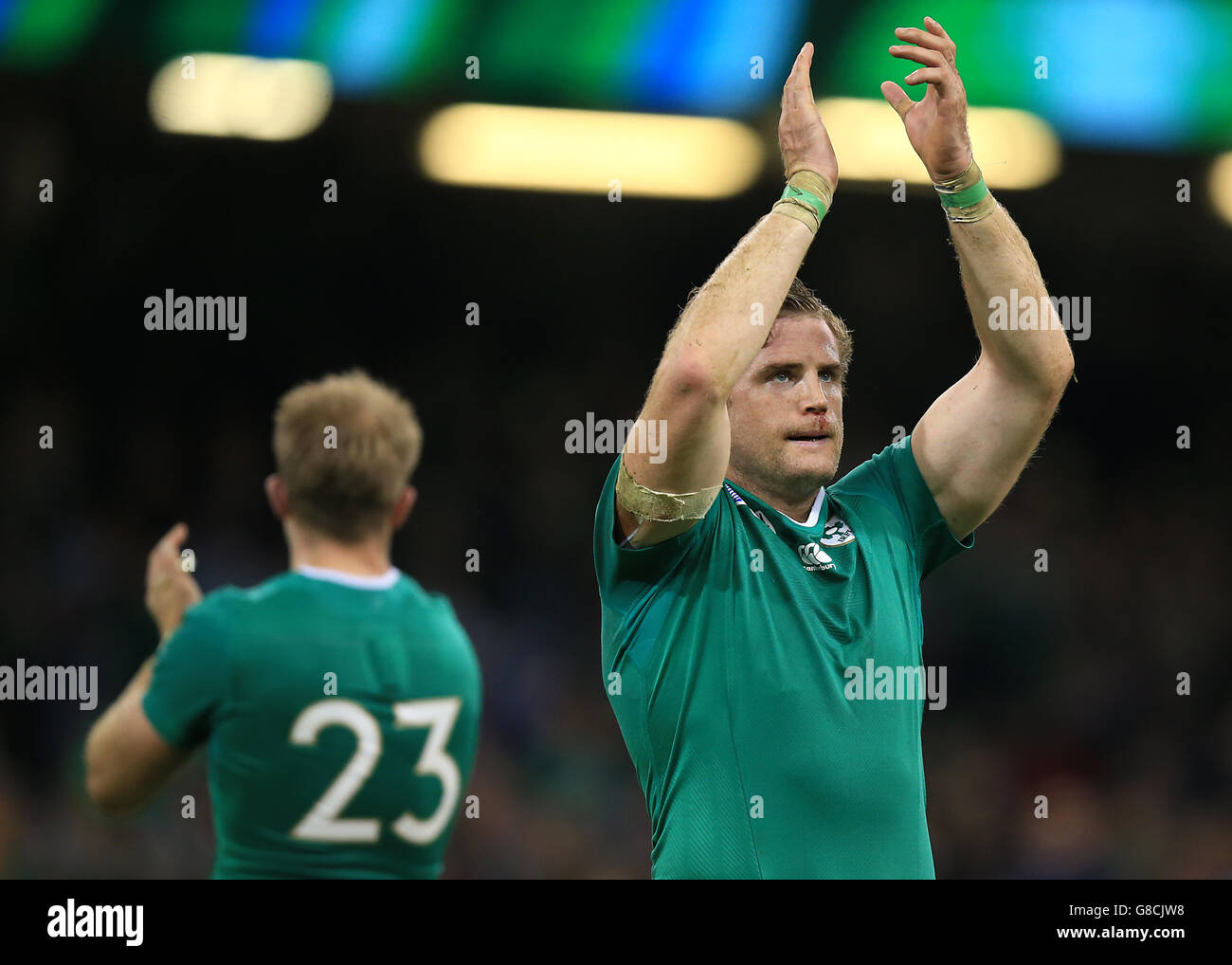 Irelands jamie heaslip rugby world cup match millennium stadium hi-res ...