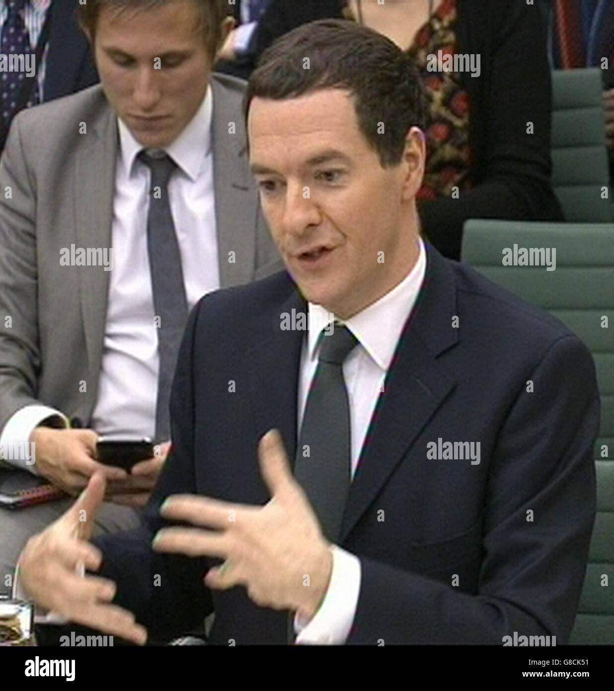 Chancellor George Osborne gives evidence to the Treasury Select ...