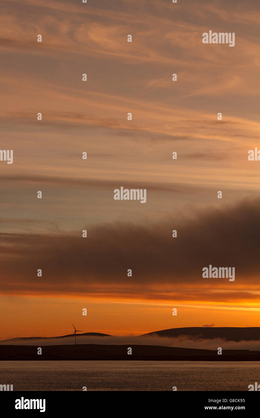 Scapa Flow sunset, Orkney Stock Photo - Alamy