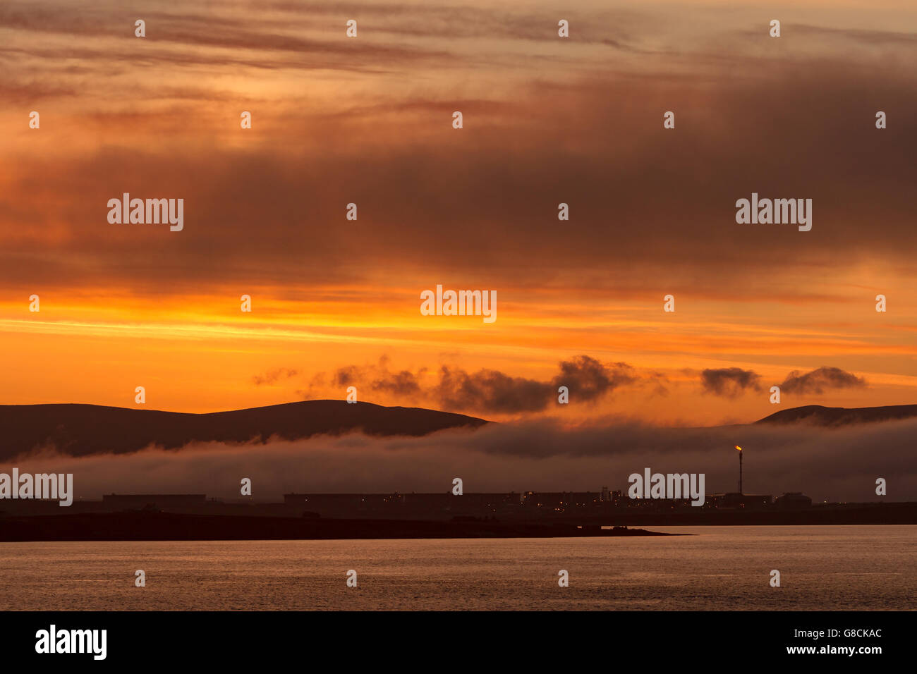 Scapa Flow sunset, Orkney Stock Photo - Alamy