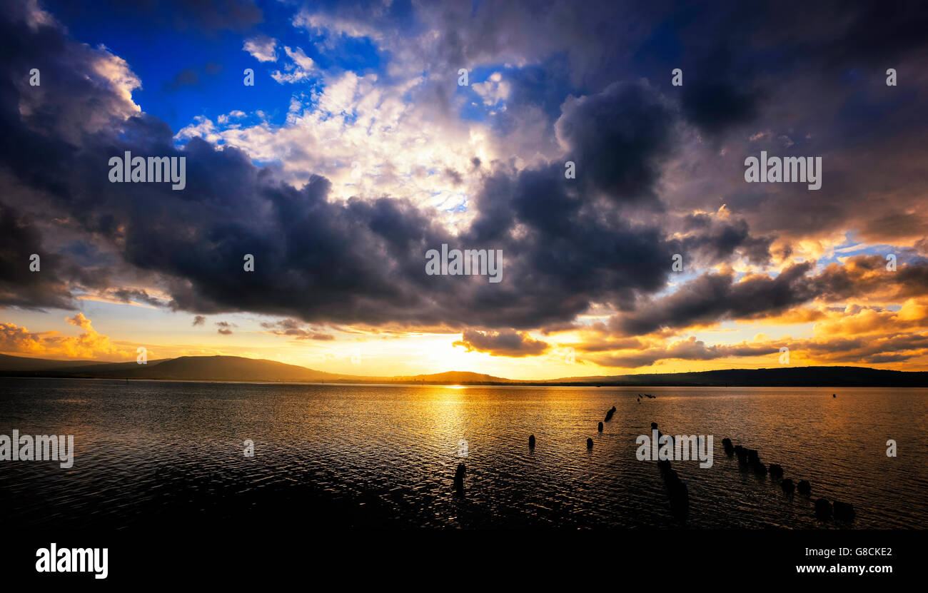 Belfast lough sunset hi-res stock photography and images - Alamy