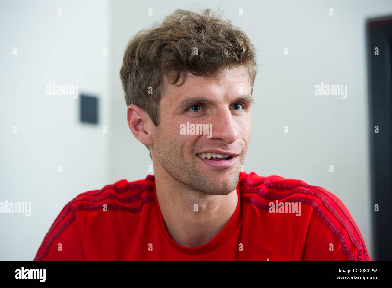 Soccer - German Bundesliga - Thomas Muller Feature Stock Photo - Alamy