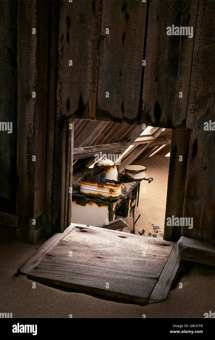 Ghost house, Interior, Namibia Stock Photo - Alamy