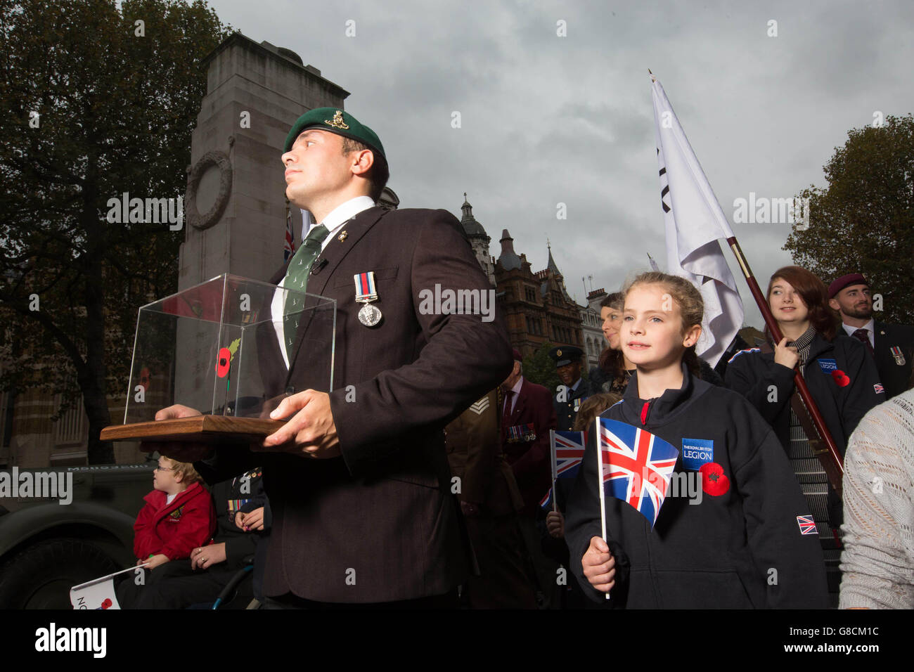 Mark Stonelake, 31, from 29 Commando Regiment Royal Artillery leads ...