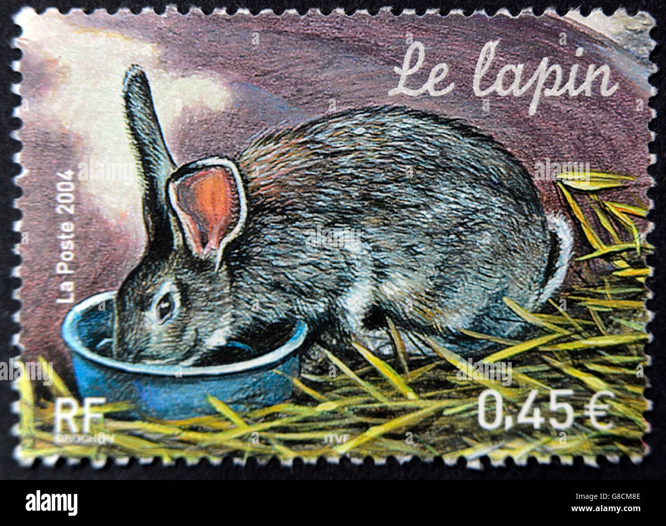 FRANCE - CIRCA 2004: A stamp printed in France shows a rabbit, circa ...