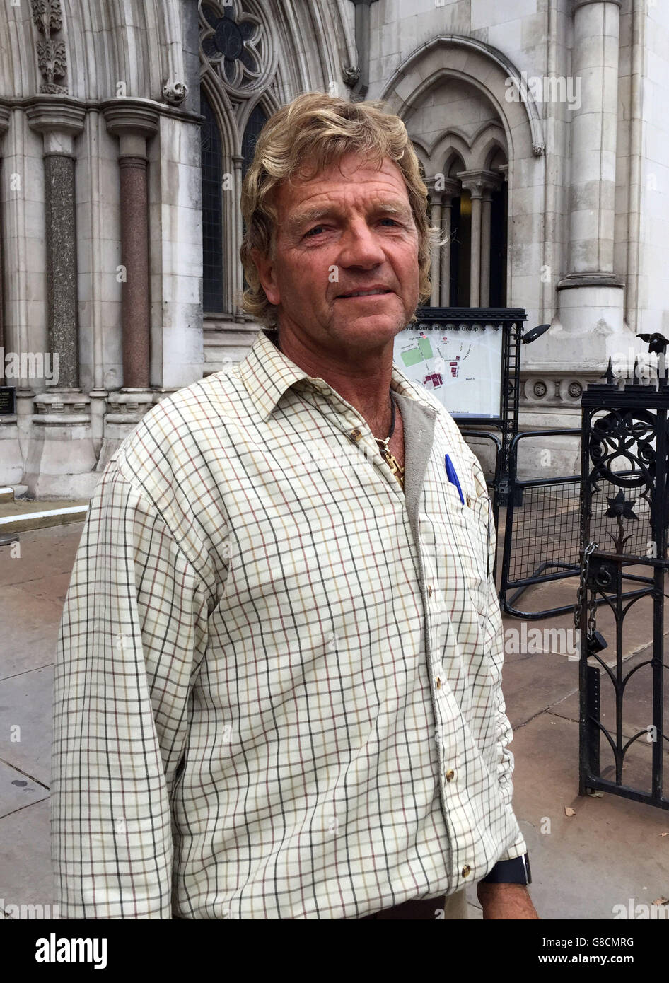 Farmer Robert Fidler who has refused to tear down a mock Tudor castle ...